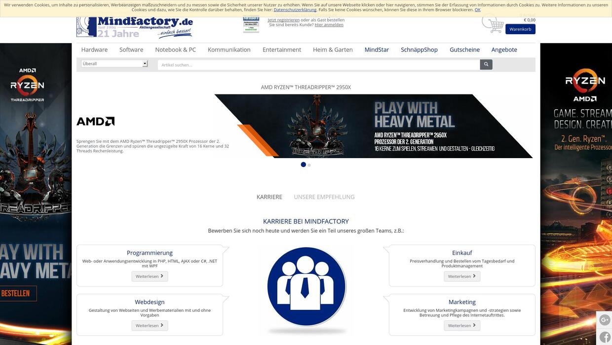 Erfahrungen mit mindfactory.de